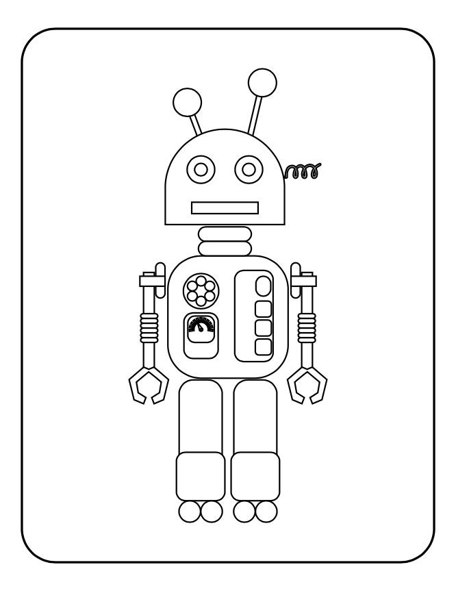 20 Robot Printable Coloring Pages for Kids Digital Download - Etsy