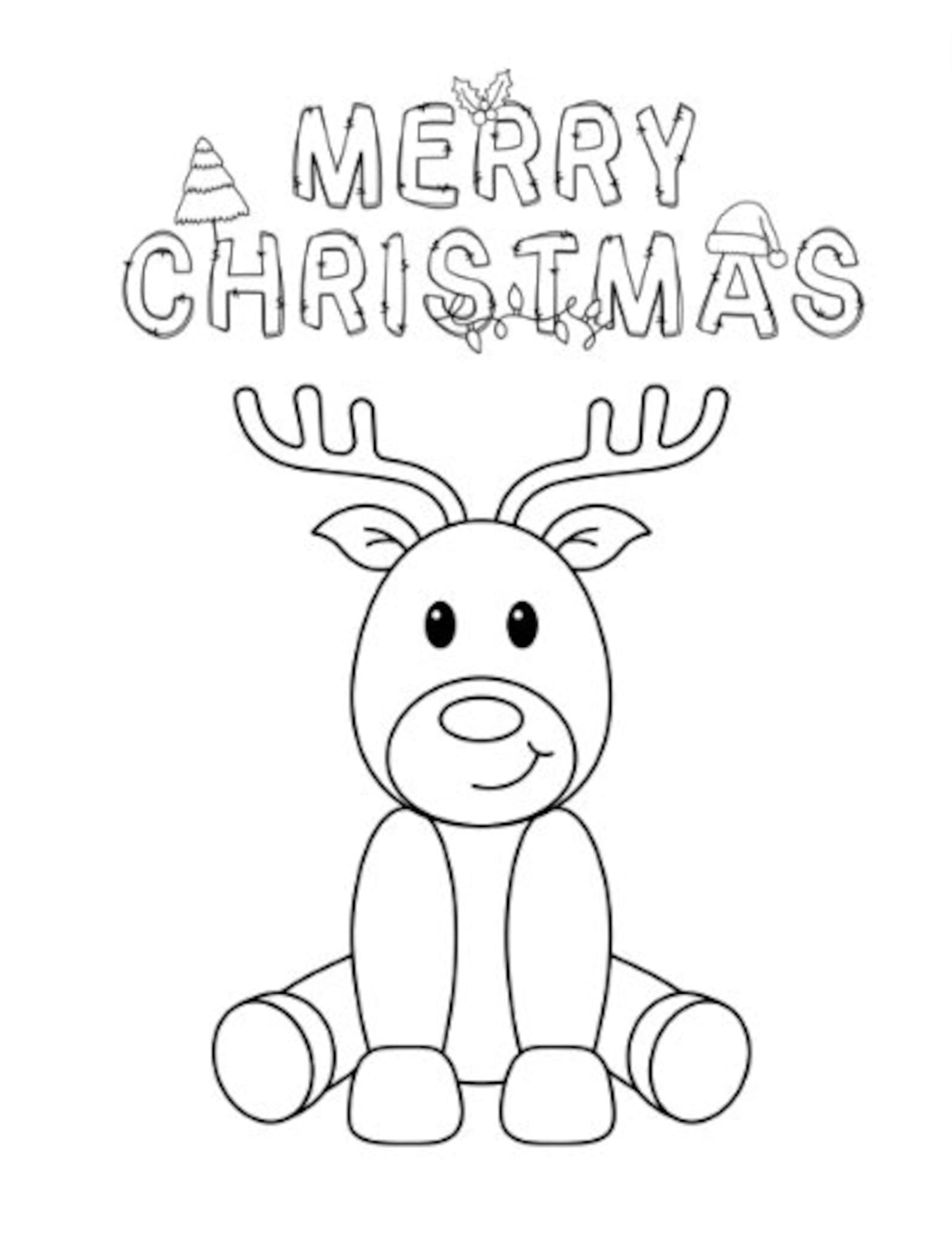 40 Christmas Coloring Pages 40 Printable Christmas Coloring - Etsy