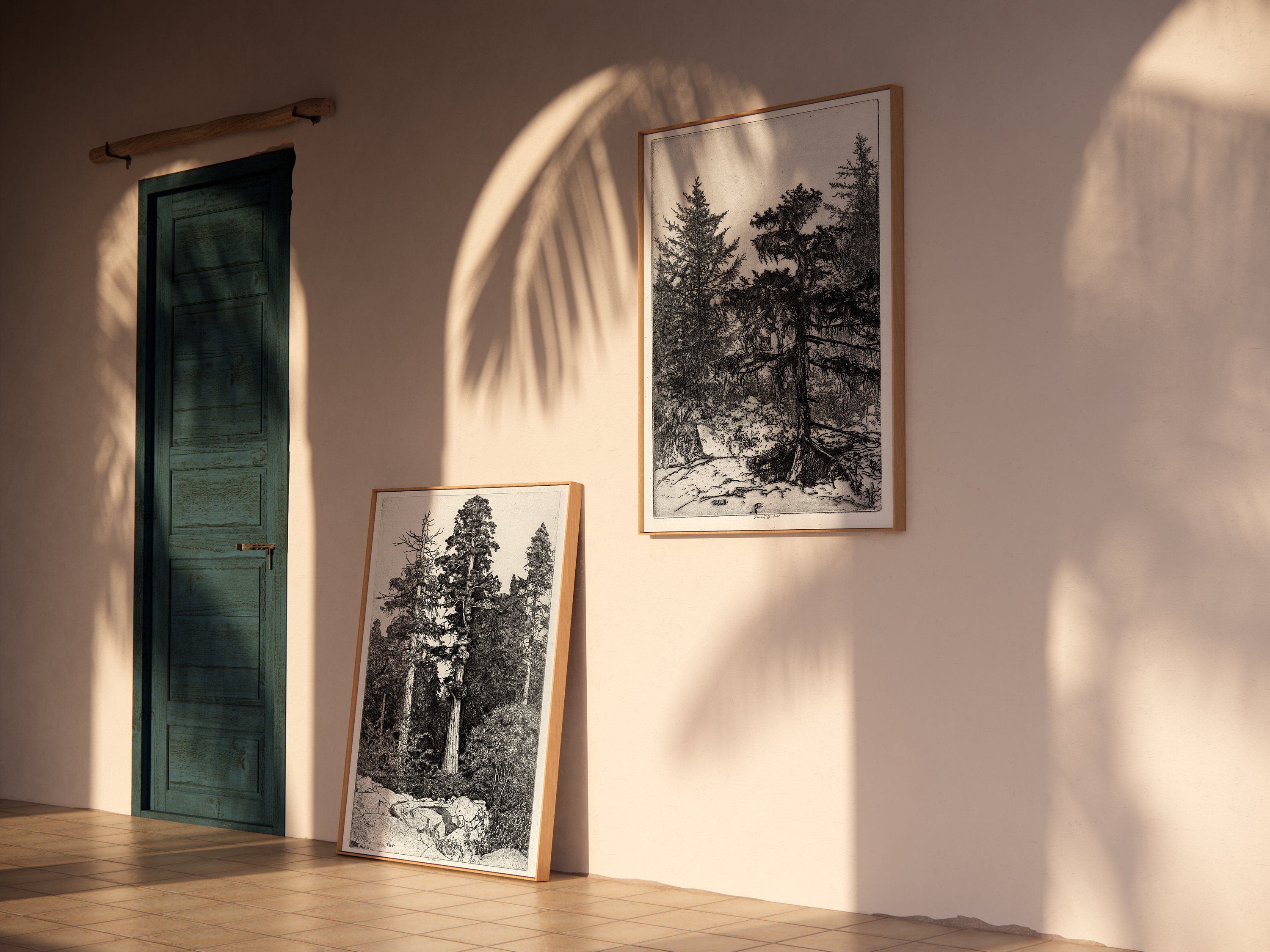 Set of Two Tree Prints Picture Set Print Set Landscape - Etsy