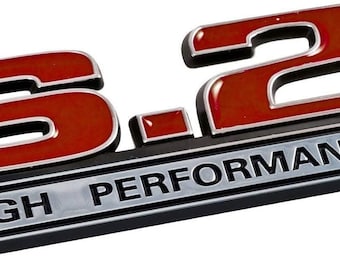 383 6.2 Liter Stroker Engine Emblems in Chrome & Red 4 | Etsy
