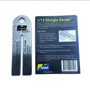 Haag Shingle Gauge, Shingle Gauge Tool, 1/12 Shingle Gauge, Haag 12/1 ...