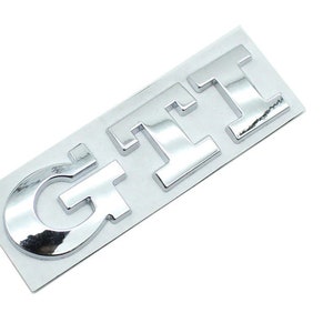 3D GTI Logo Automotive Car Badge Emblem Decal Rear Trunk Sticker ...