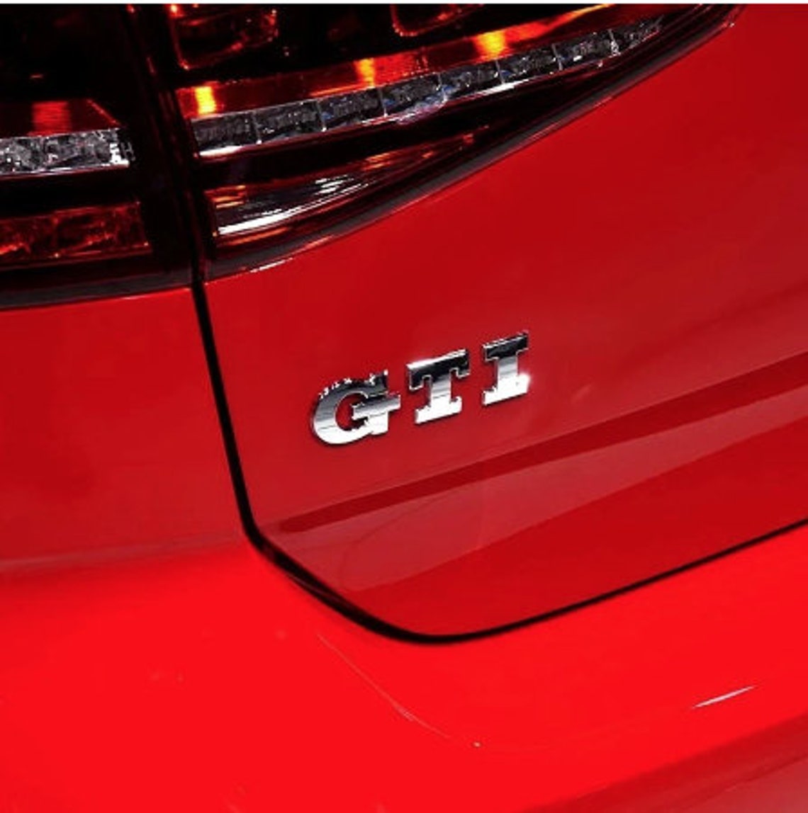 3D GTI Logo Automotive Car Badge Emblem Decal Rear Trunk | Etsy