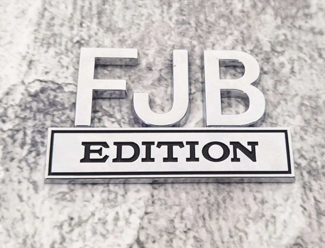 FJB EDITION 3D Badge Car Automotive Truck Sticker Side Tail Emblem ...