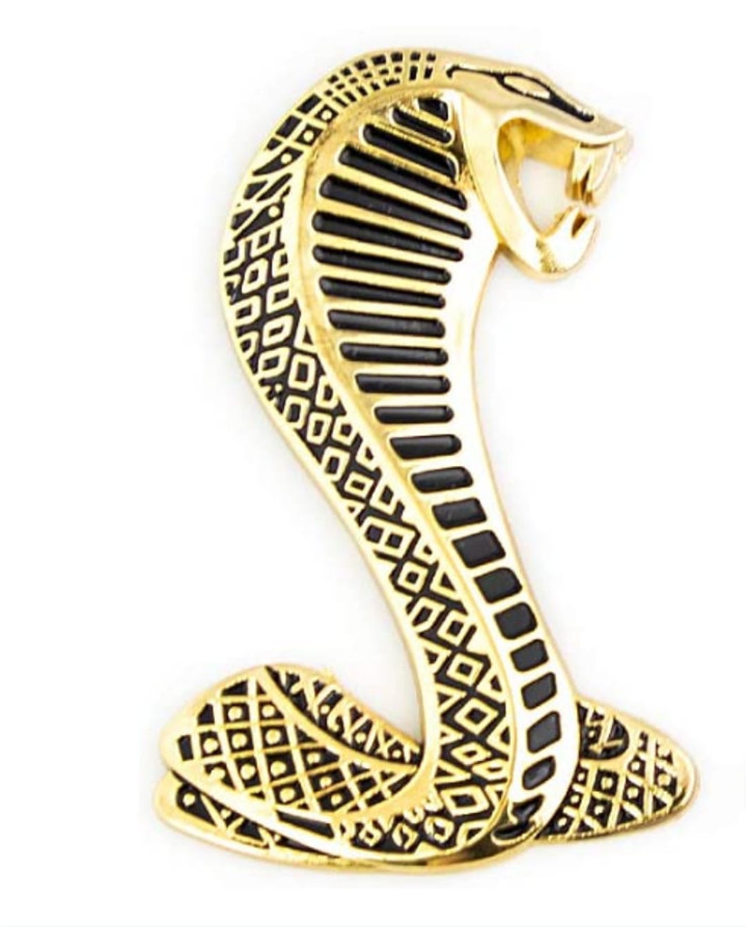 3D Metal Logo Super Snake Cobra Badge Emblem Front Hood Grille ...