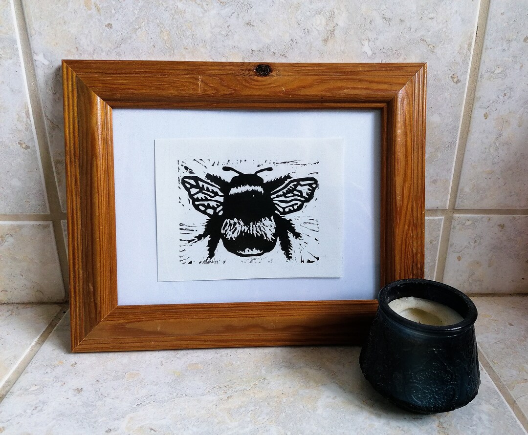 Bedroom Wall Decor Bumble Bee Bathroom Wall Art Insect Wall Prints ...