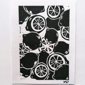 Handmade Linocut Print Original Relief Print Colour Handcrafted Lino ...