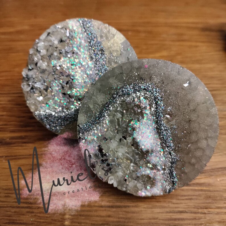 Geode Vent Clip Freshies 2 Round Freshies Crystals - Etsy