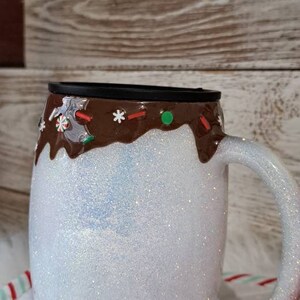 North Pole Hot Chocolate Winter/christmas Glitter Mugs - Etsy
