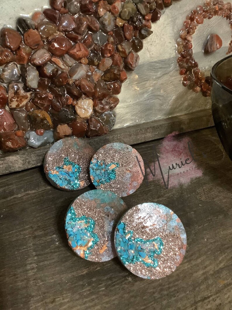 Geode Vent Clip Freshies 2 Round Freshies Crystals - Etsy