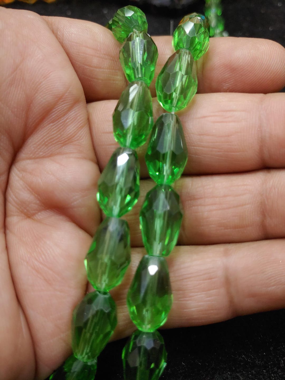 Premium Teardrops Crystal Glass Top Drilled Drop Pear Beads for Pendant ...