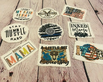 Hat Patch 4x3 Hat Patches Raggedy Patches Raggedy Edge Patches Patch ...