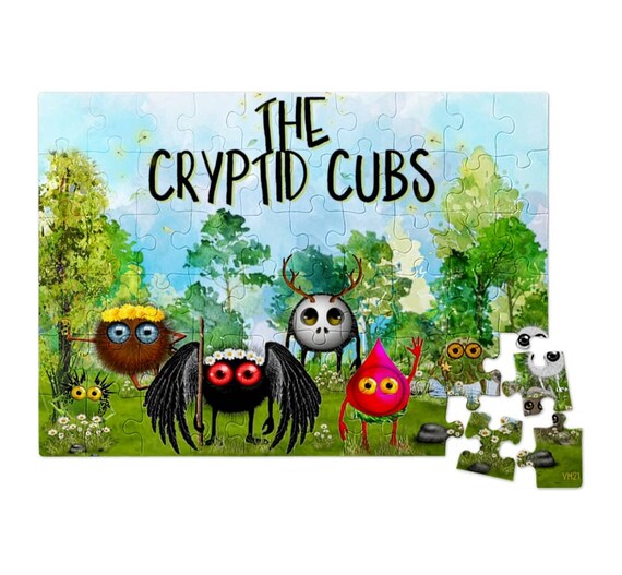 CRYPTID CUBS custom jigsaw puzzle in little kids/big kids | Etsy