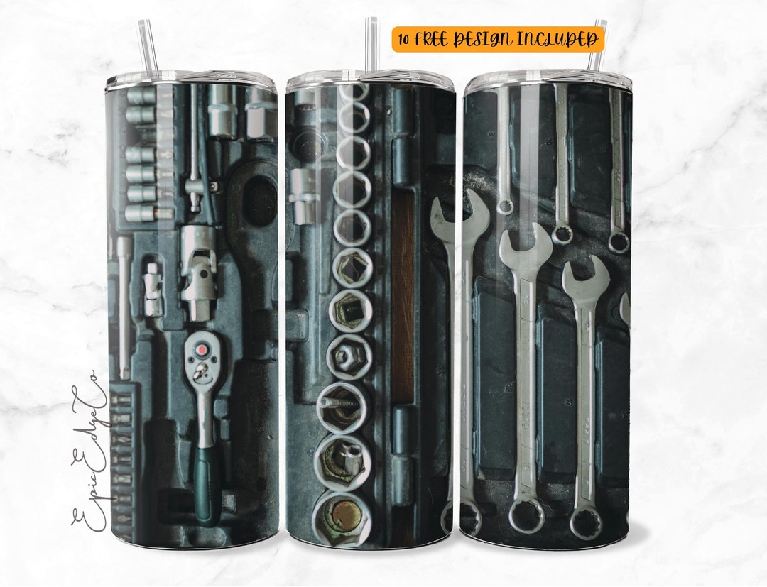 Mechanic Tool Box 20 Oz Skinny Tumbler Sublimation Wrap - Etsy