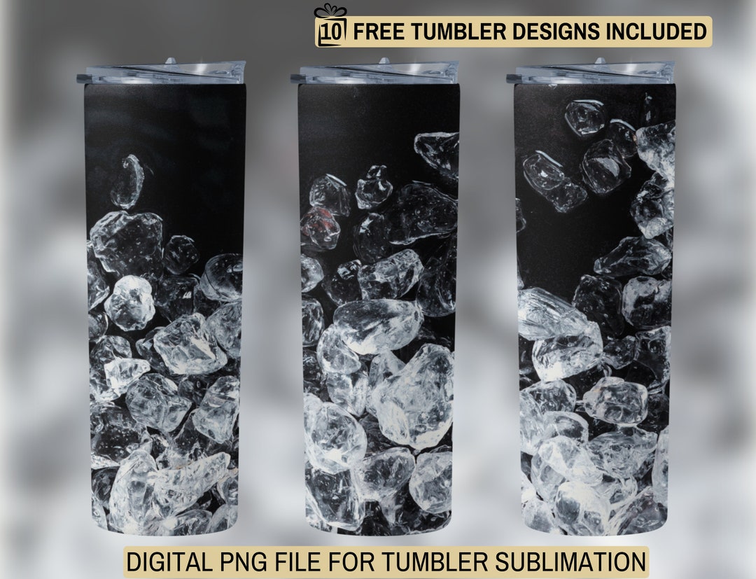 Ice Cube Drop 20oz Skinny Tumbler Wrap Instand Digital Download ...
