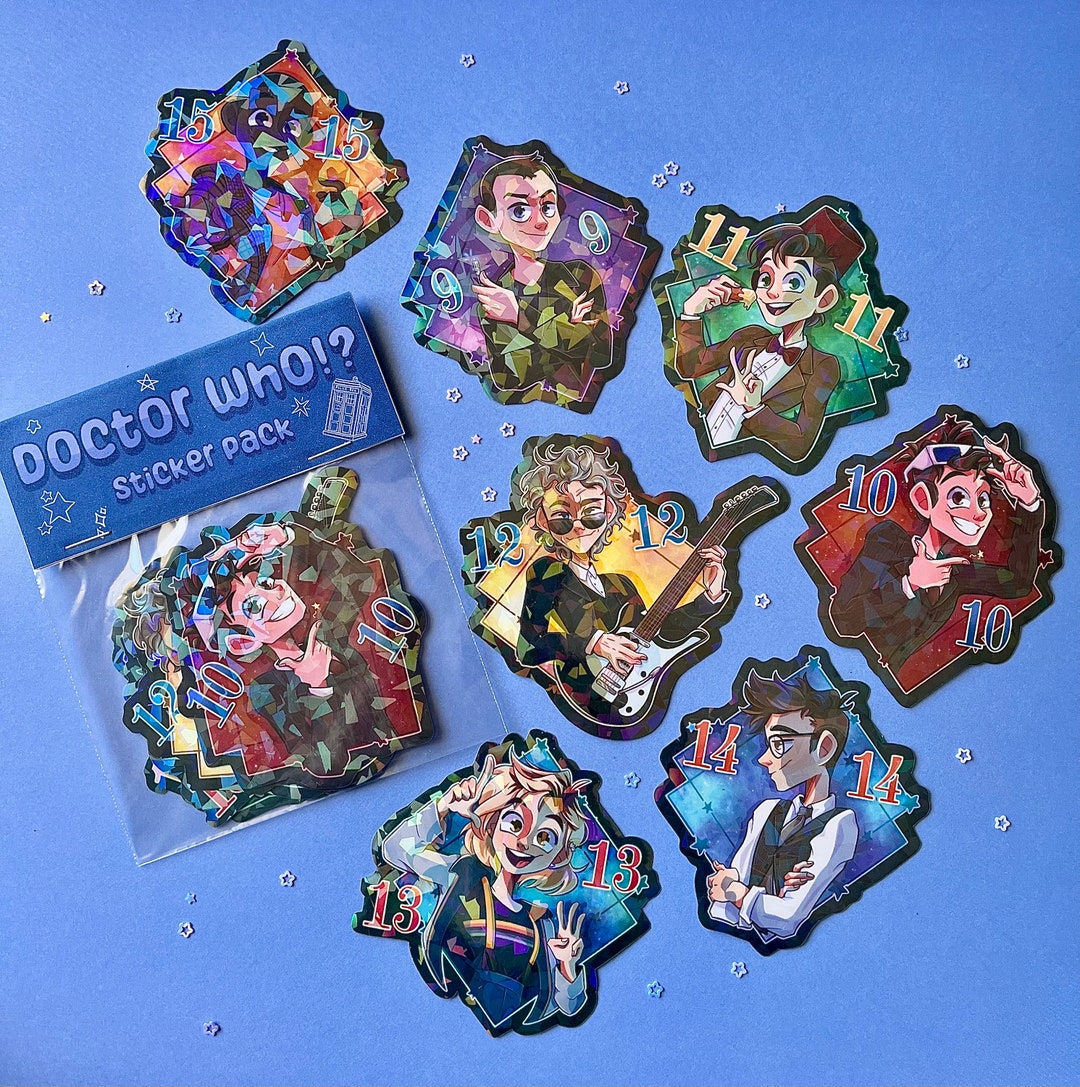 Doctor Who Holographic Stickers - Etsy