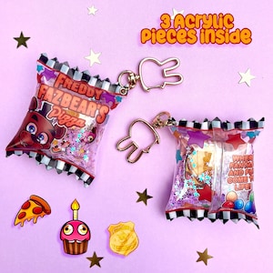FNAF Candy Bag Keychain - Etsy