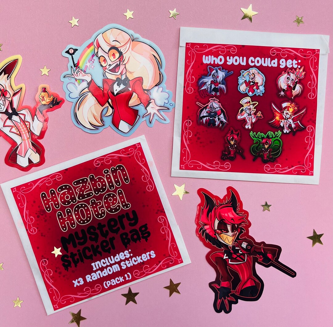 Hazbin Hotel Mystery Sticker Bag (PACK 1) - Etsy