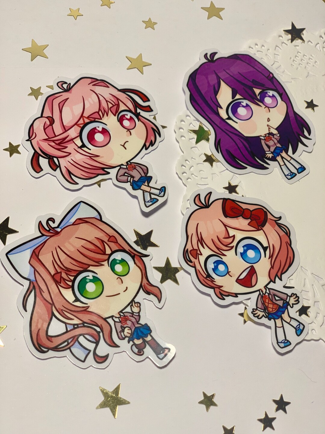 Doki Doki Literature Club Glossy Stickers - Etsy
