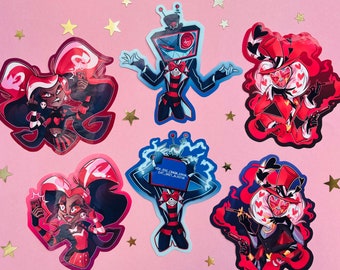 Hazbin Hotel Inspired Vinyl Stickers - Etsy