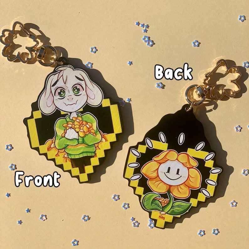 Undertale Wooden Keychains - Etsy