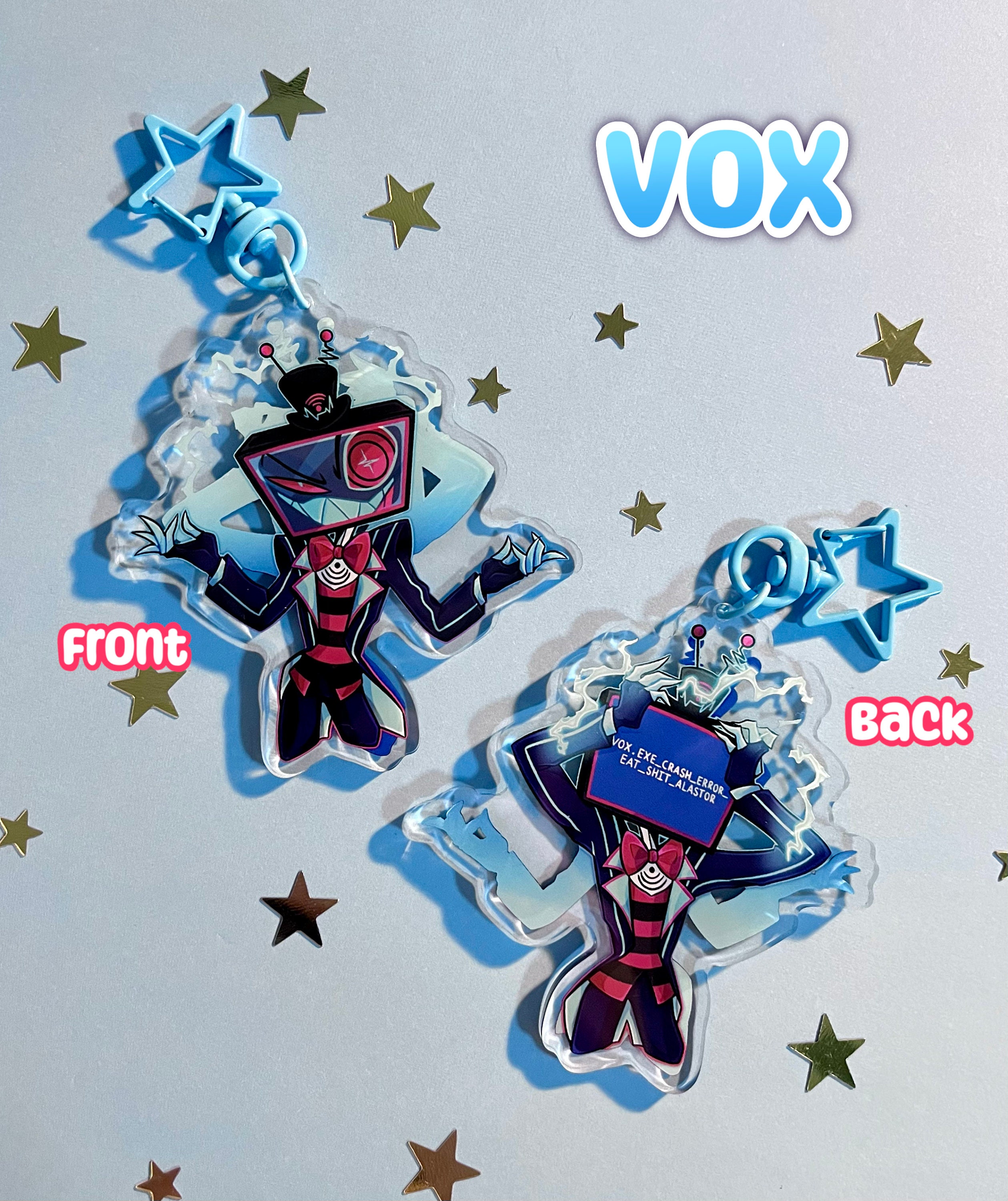 The Vees Hazbin Hotel Keychains - Etsy
