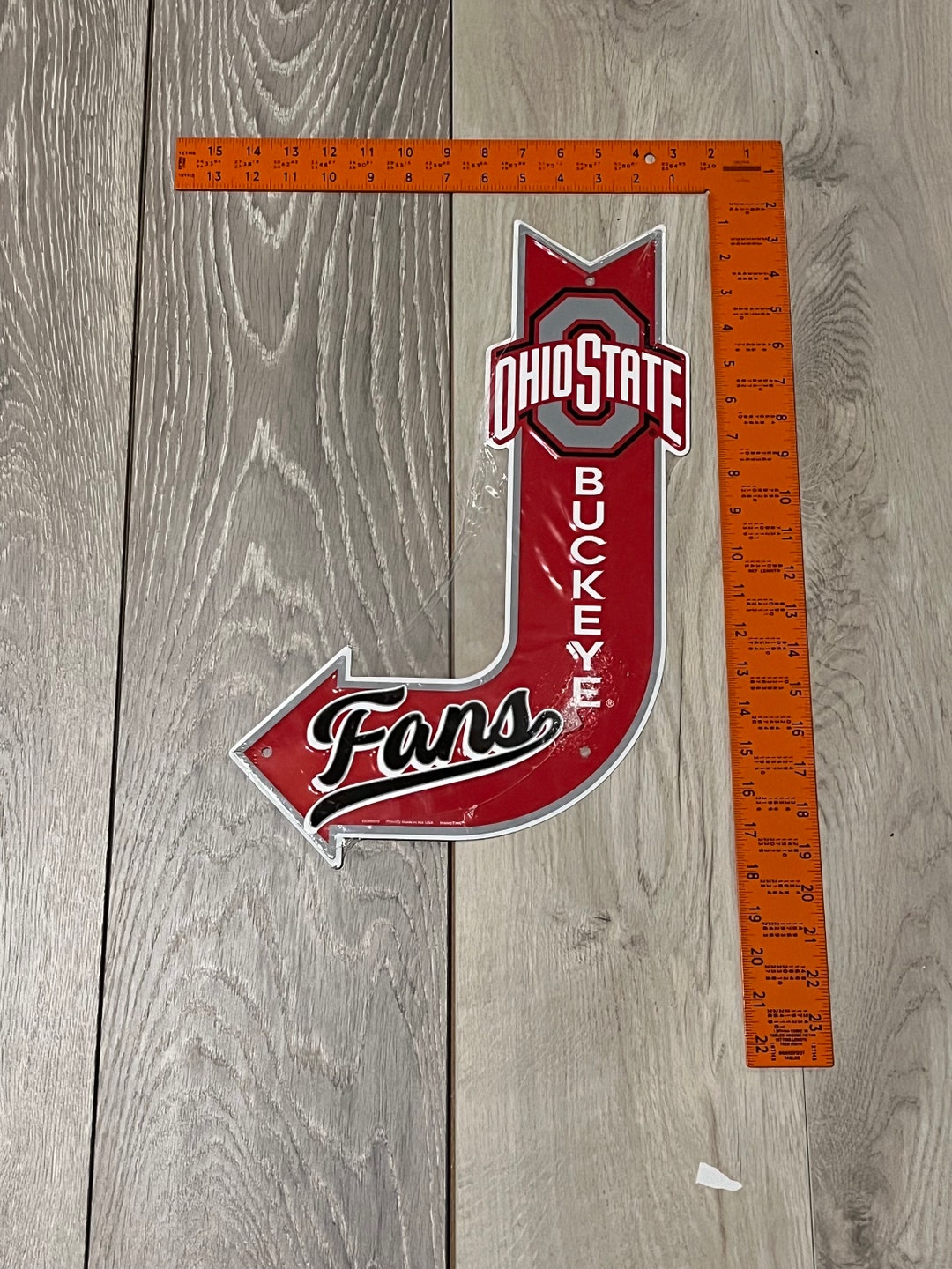 Bent Arrow Ohio State Buckeye Fans Sign - Etsy