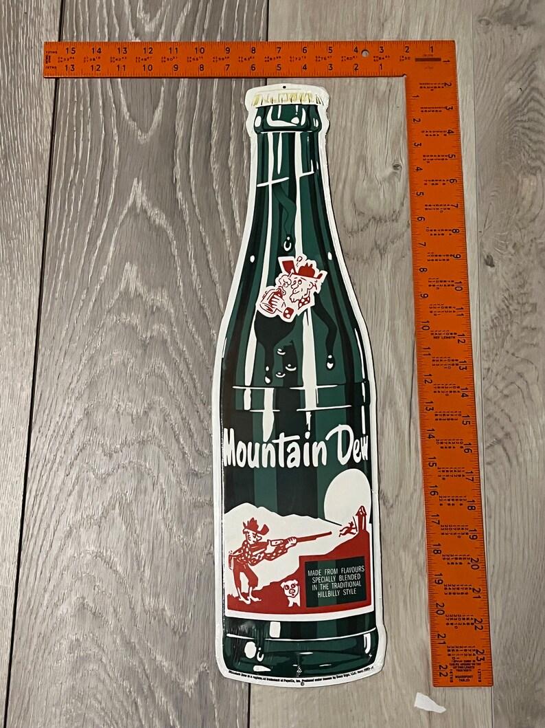 6x22 Old Style Mountain Dew Bottle Sign - Etsy