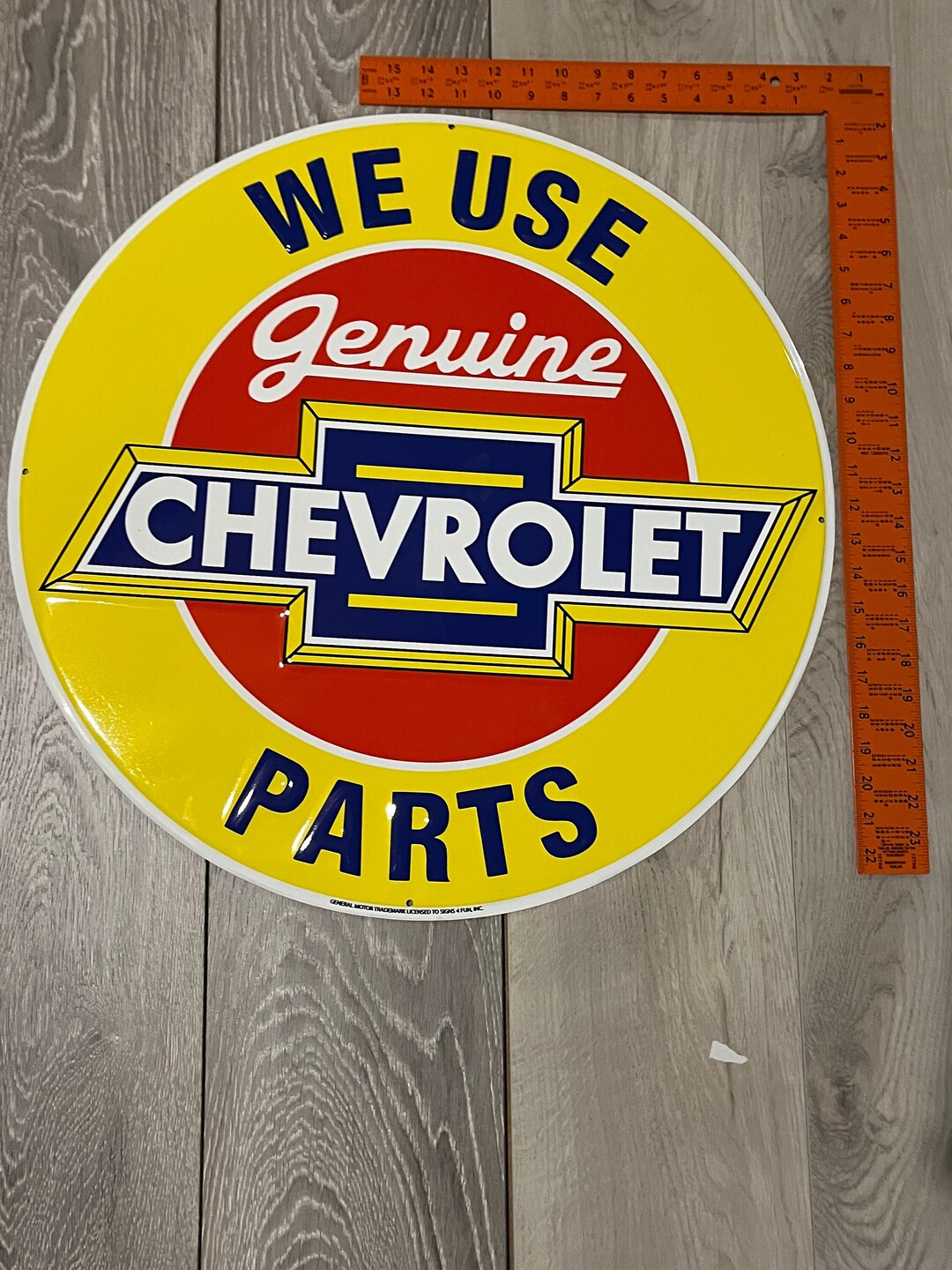24in Chevrolet Genuine Parts Classic Sign - Etsy