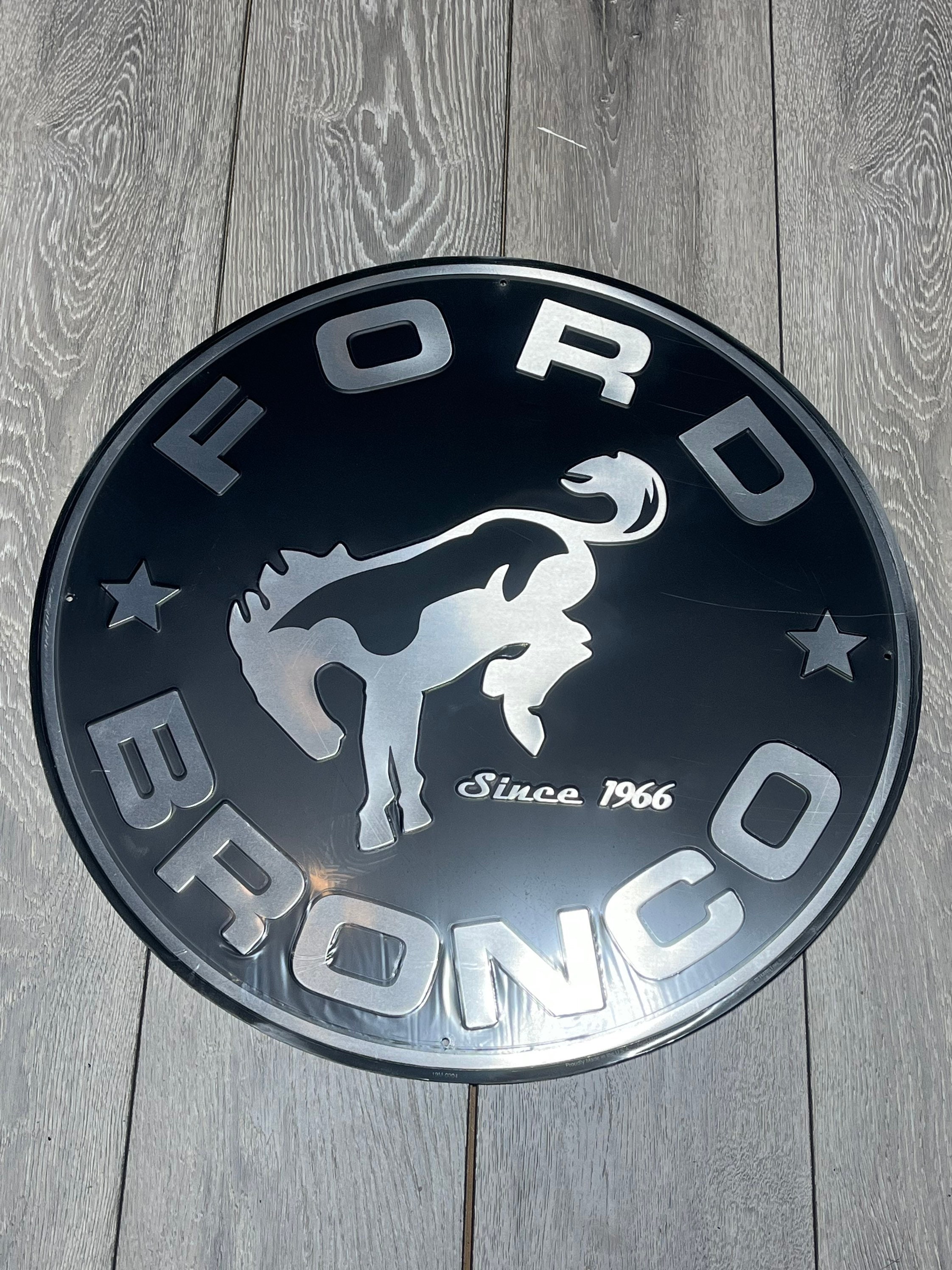 Ford Bronco 24 in Metal Embossed Sign Licensed by Ford and Made in the ...