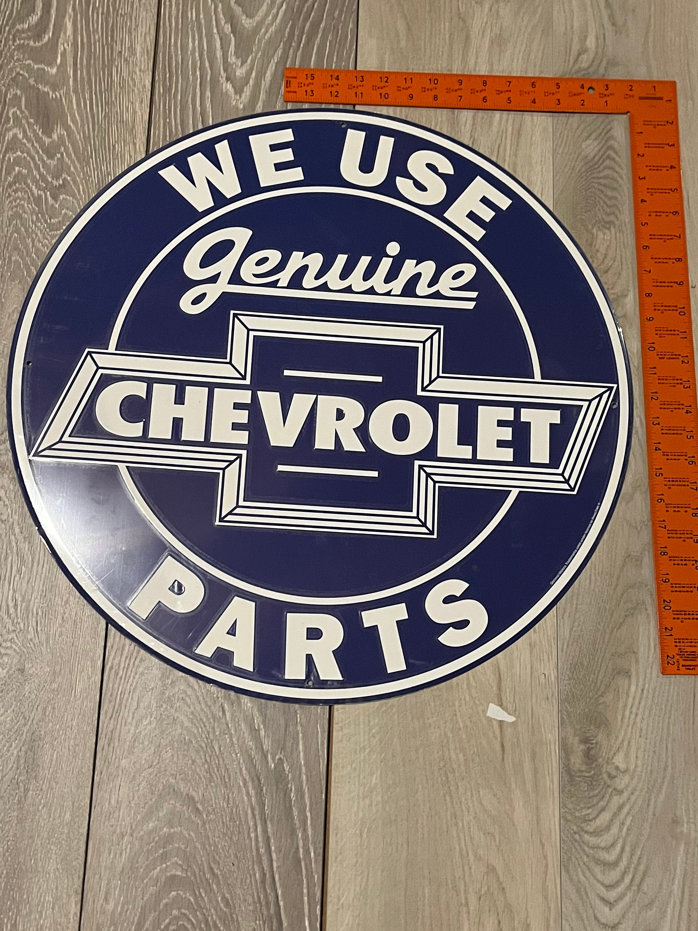 24in We Use Genuine Chevrolet Parts Sign - Etsy