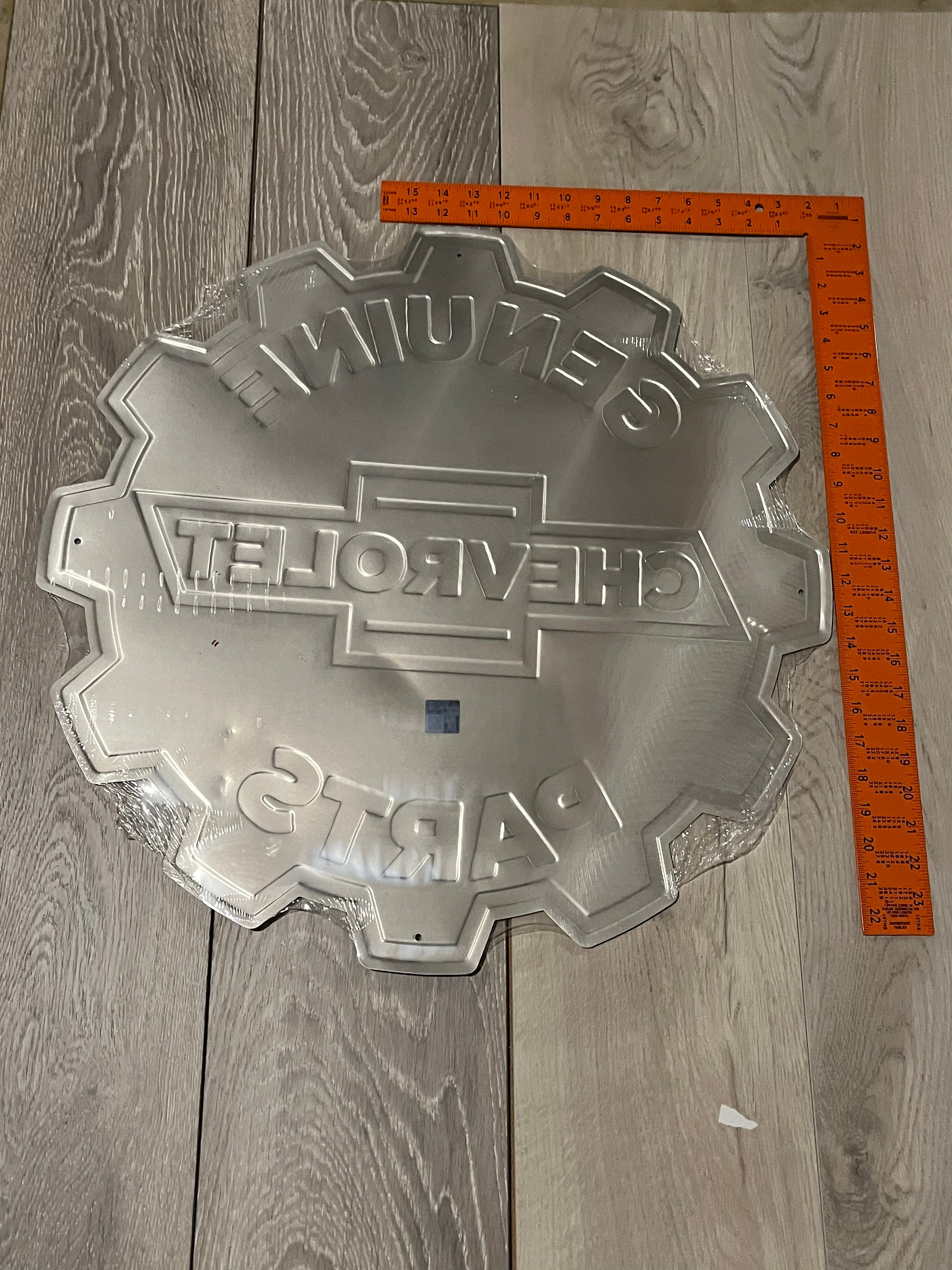 24in Chevrolet Gear Embossed Sign - Etsy