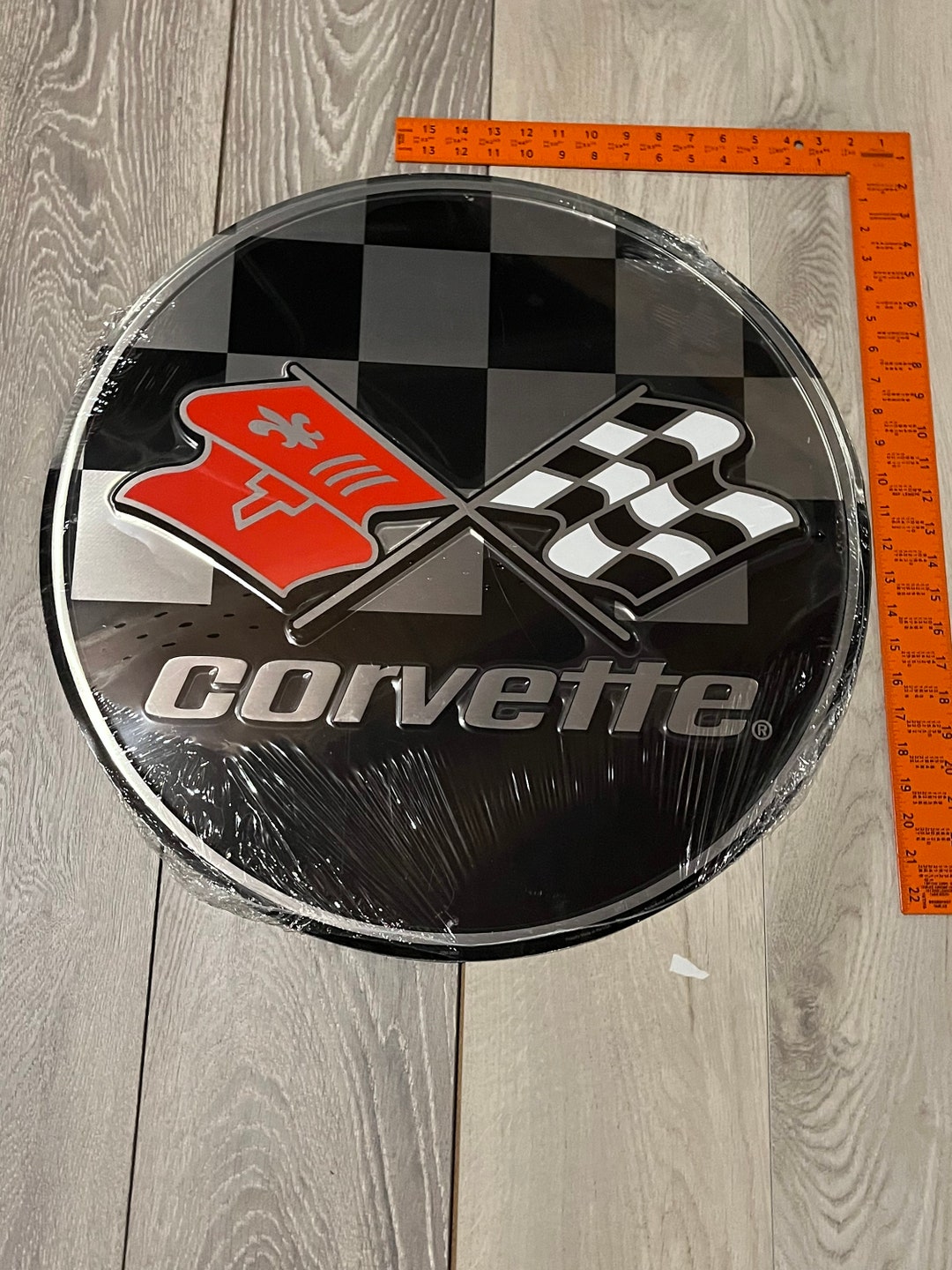 24in Corvette Embossed Sign - Etsy