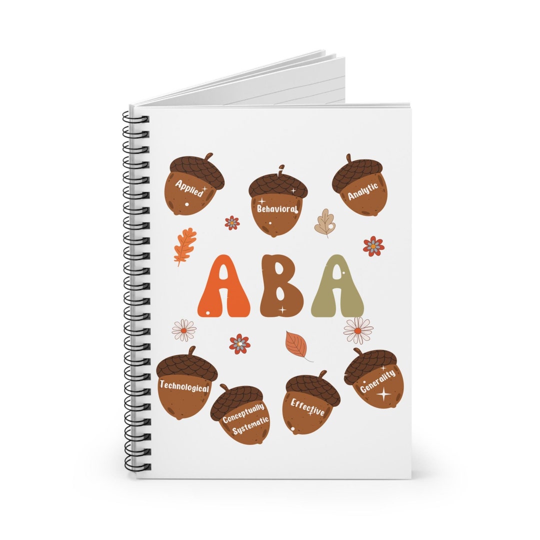 Therapist Appreciation Notebook | ABA Therapy Gift | Spiral Notebook ...