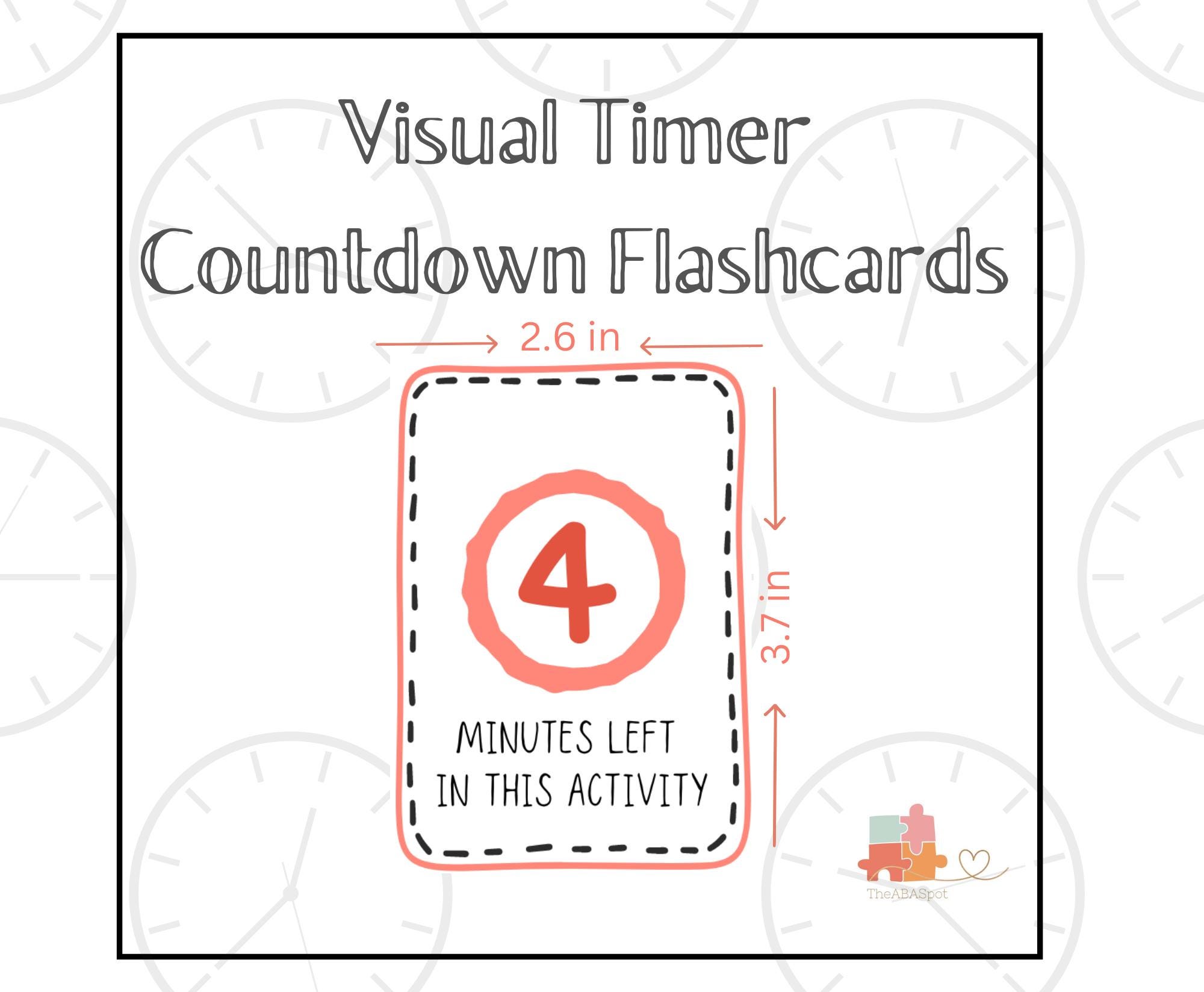 Visual Timer Countdown Flashcards | Countdown Cards | Activity ...