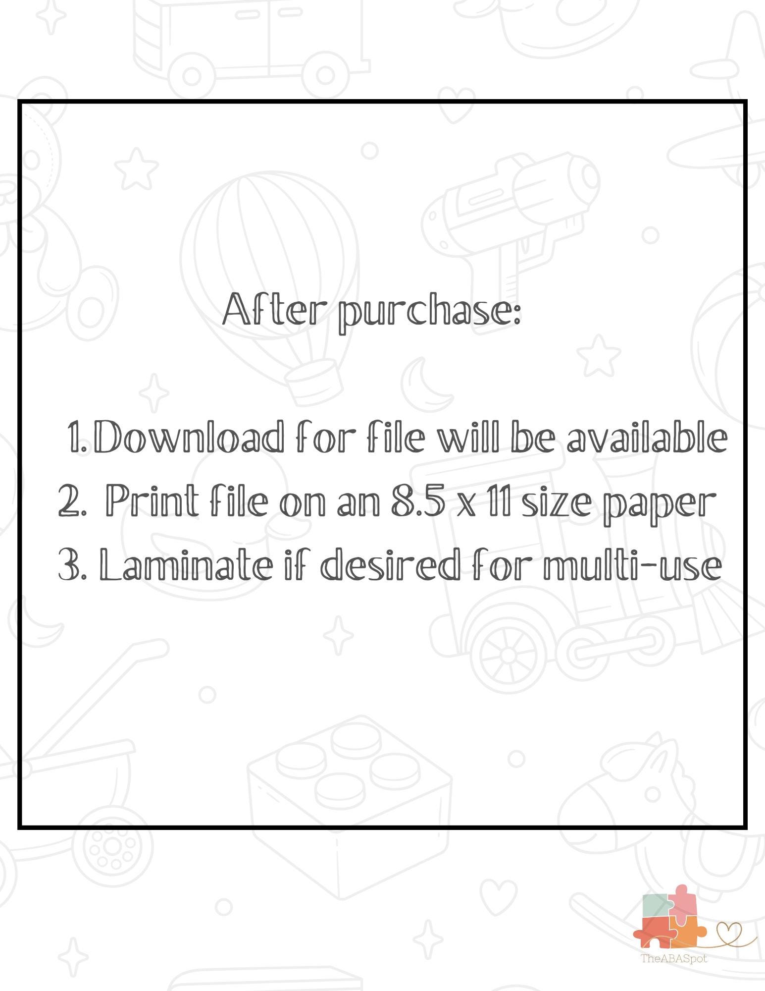 Toy Flashcards | VB-MAPP Assessment Tool | ABA Materials | Learning ...