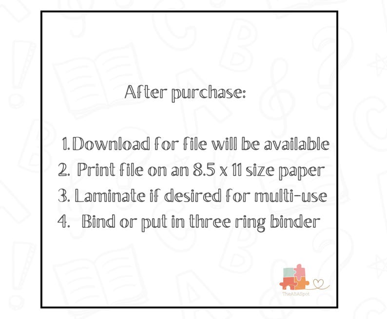 Matching Activity | Tool for ABA | Printable | RBT & Caregiver Tool ...