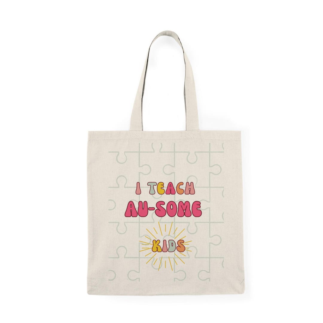 ABA Tote Bag | Therapist Appreciation Gift | Natural Canvas Handbag for ...