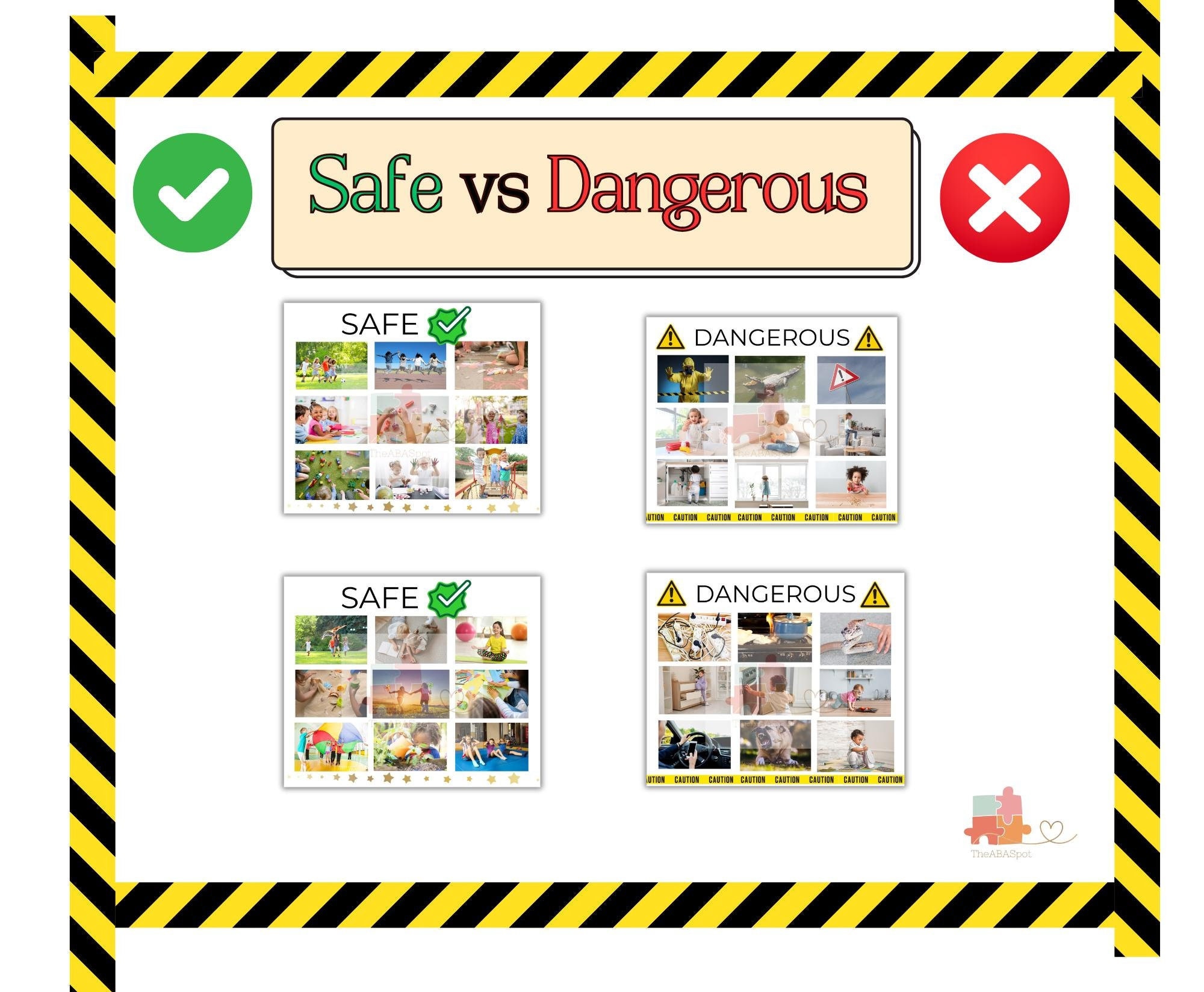 Safe Vs Dangerous | Safety Awareness | ABA | RBT | Special Ed ...