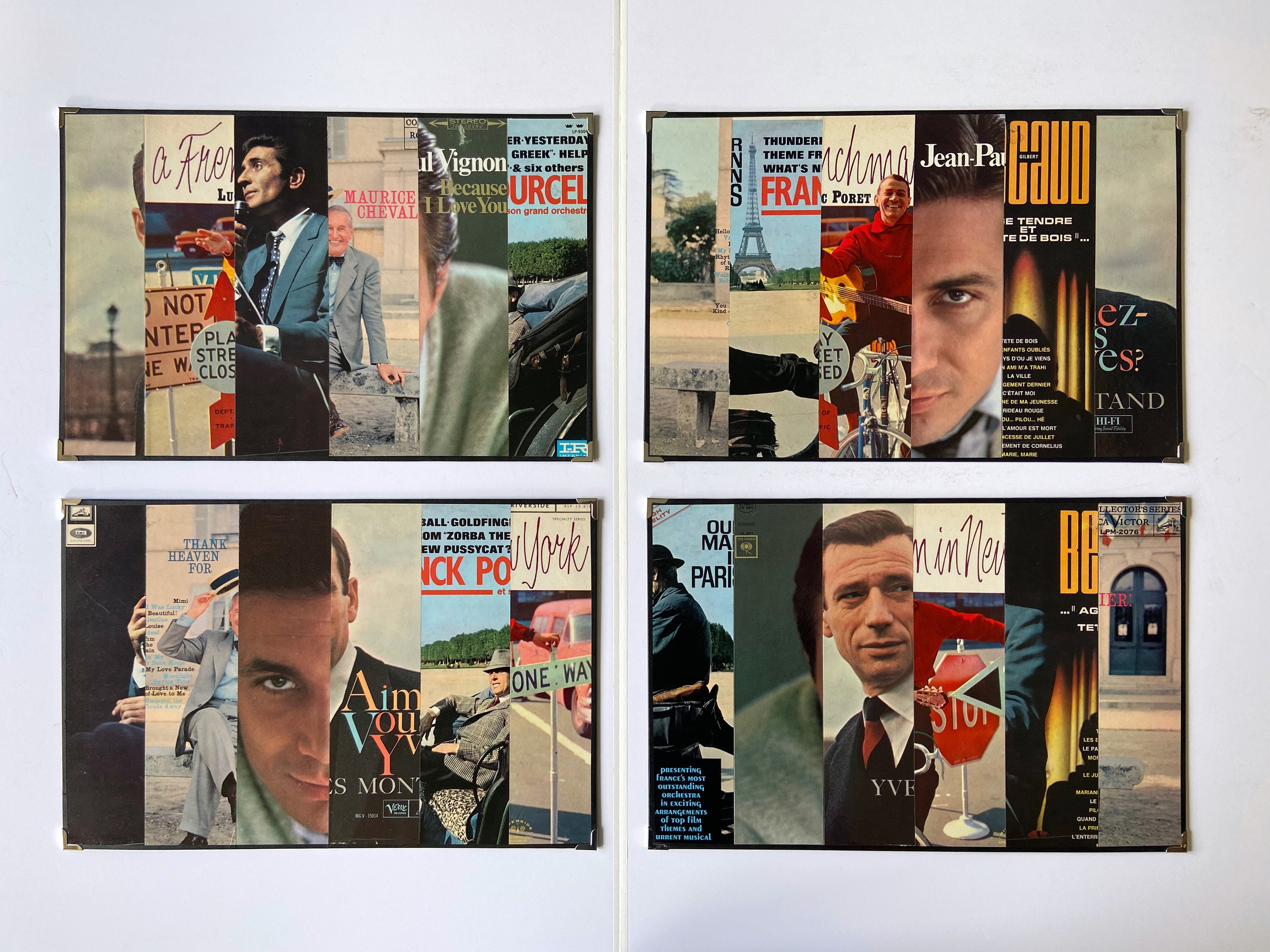 Vintage FRENCH BON JOUR! - Four Placemats Made From 1960s French ...