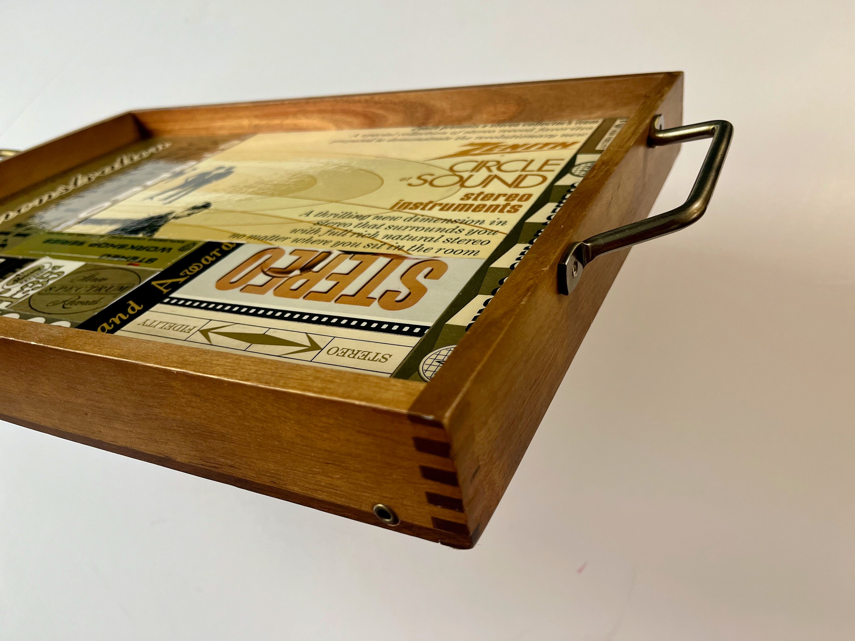 Gold stereo Stack Serving Tray With Inlaid - Etsy