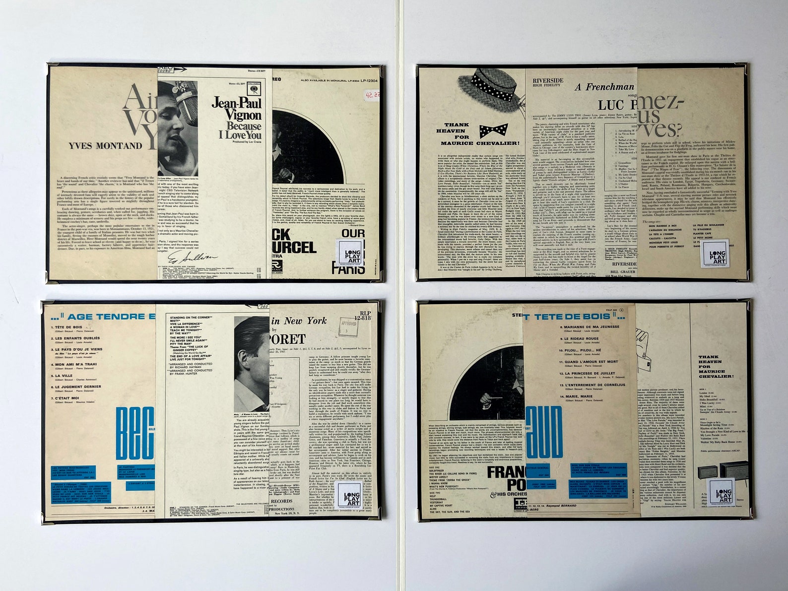 Vintage FRENCH BON JOUR! - Four Placemats Made From 1960s French ...