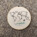 Wanderlust World Map Pattern – DIY Embroidery Template (PDF) - Etsy