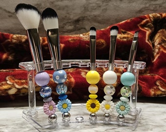 Beaded Custom Makeup Brush Set - 5 Piece Unique Makeup Brush Set | One ...