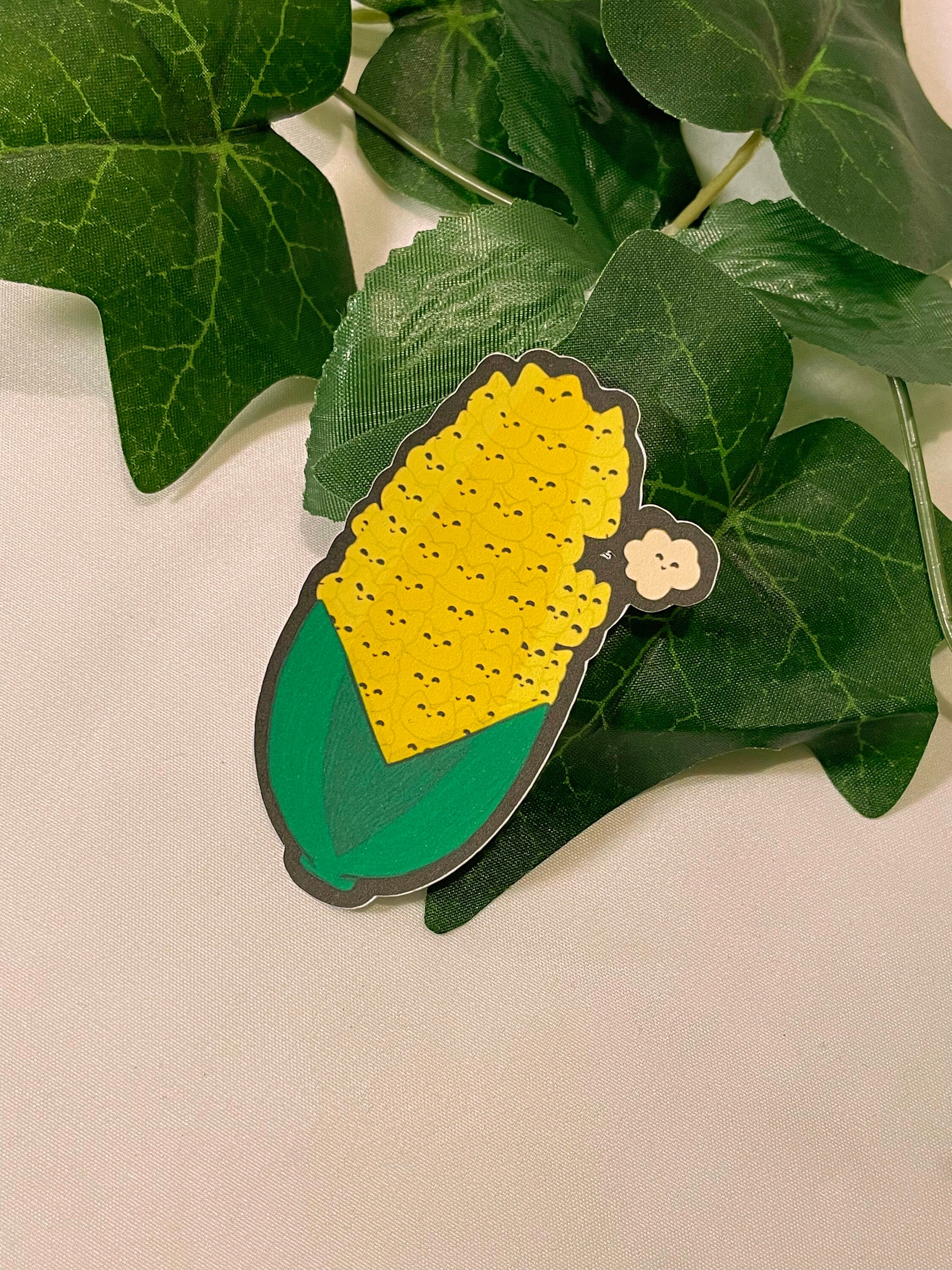 Corn Cat Sticker - Etsy