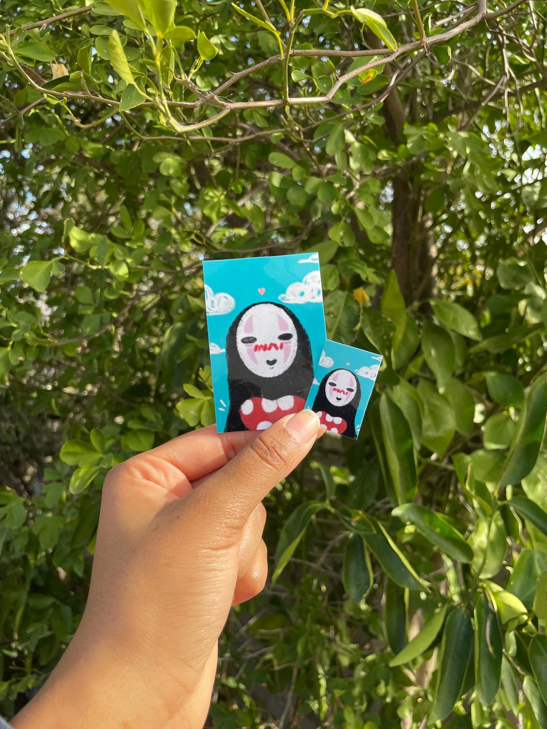 No Face Sticker-studio Ghibli - Etsy