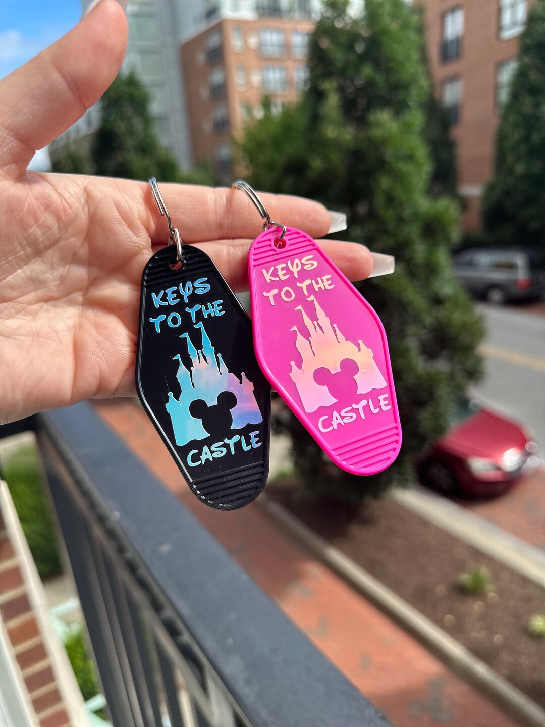 Disney Keys to the Castle Holographic Motel Room Keychain - Etsy