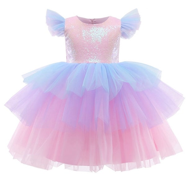 Girls Rainbow Dress - Shop Online - Etsy