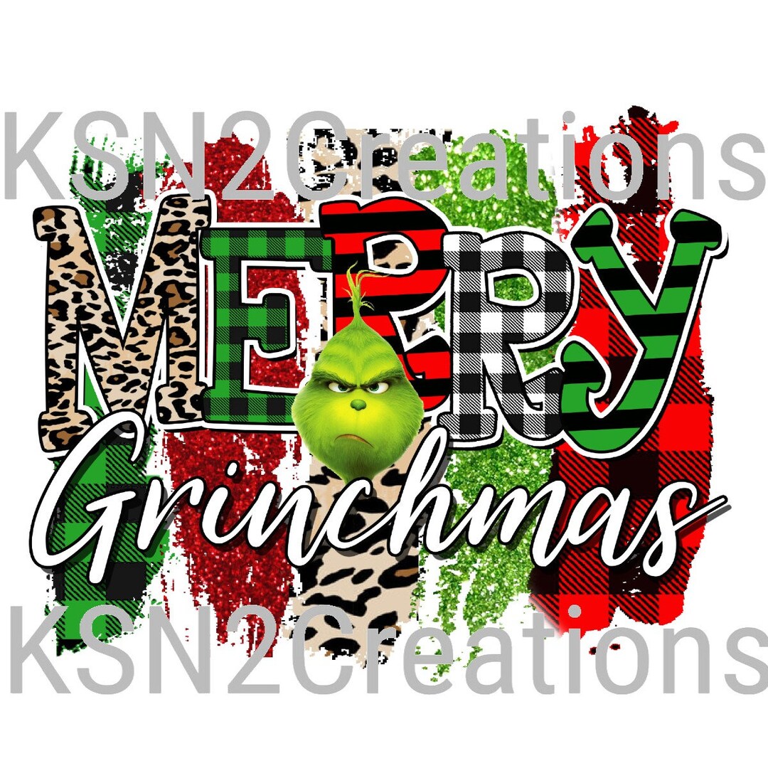 Mean Green One Christmas PNG File Merry Christmas Merry - Etsy