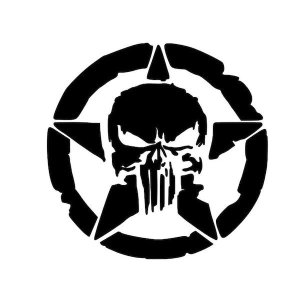 Military Skull Decal - Etsy
